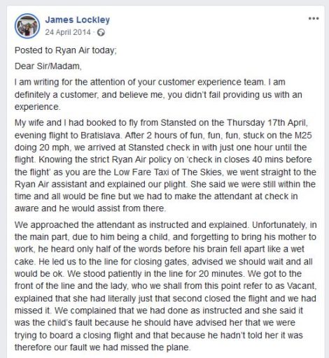 Ryanair: the best complaint letter ever sent + tips to get compensated