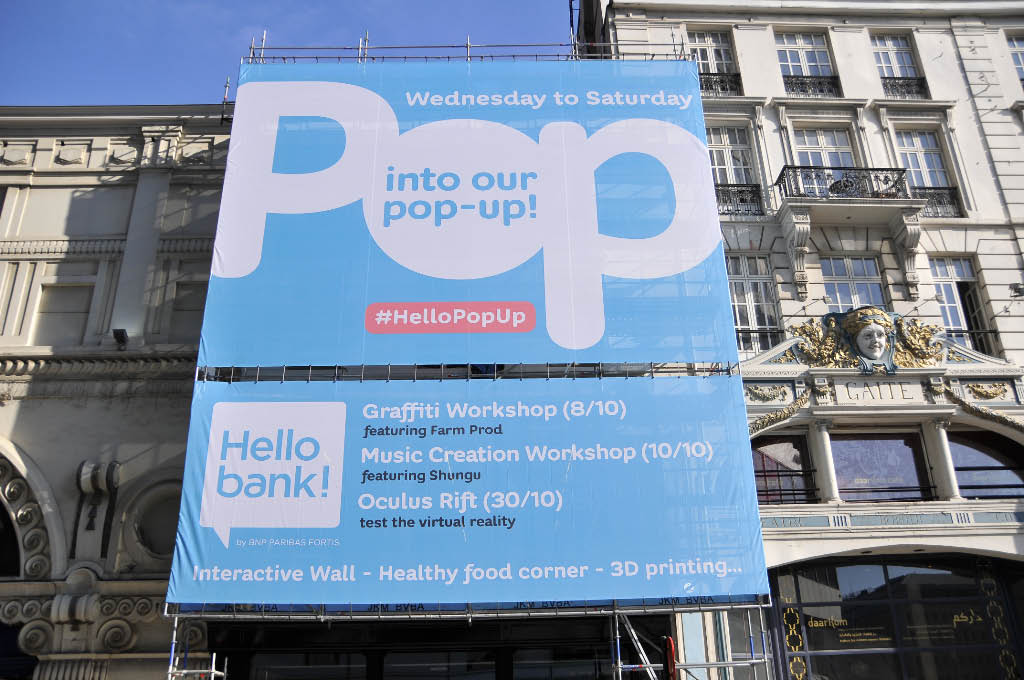 Marketing strategy : Hello Bank launches a pop-up store in Brussels
